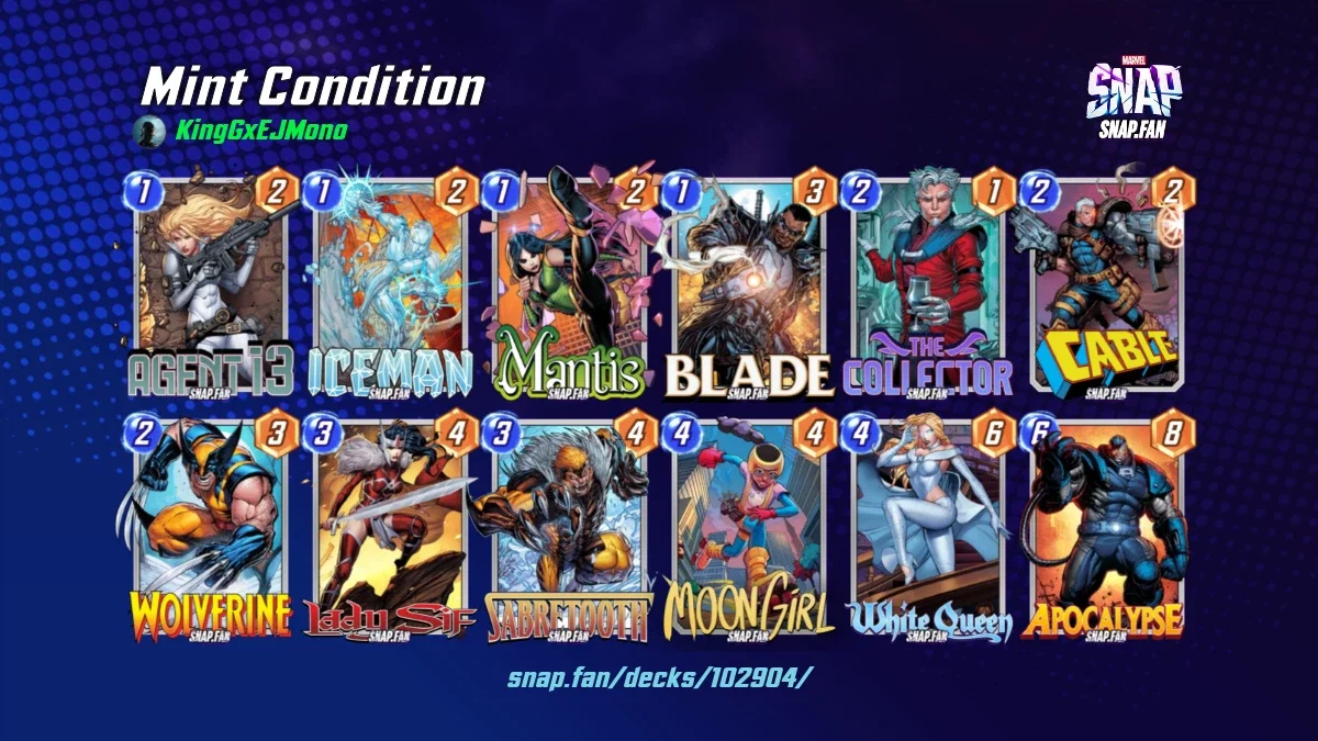 Mint Condition by KingGxEJMono - Marvel Snap Decks - snap.fan