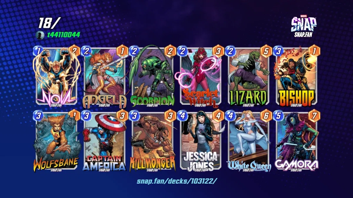 18/ by t44110044 - Marvel Snap Decks - snap.fan