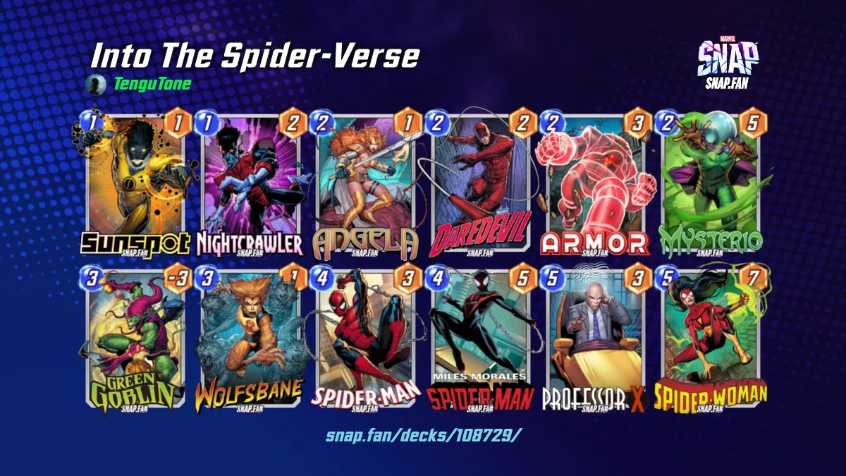 Into The Spider-Verse by TenguTone - Marvel Snap Decks - snap.fan
