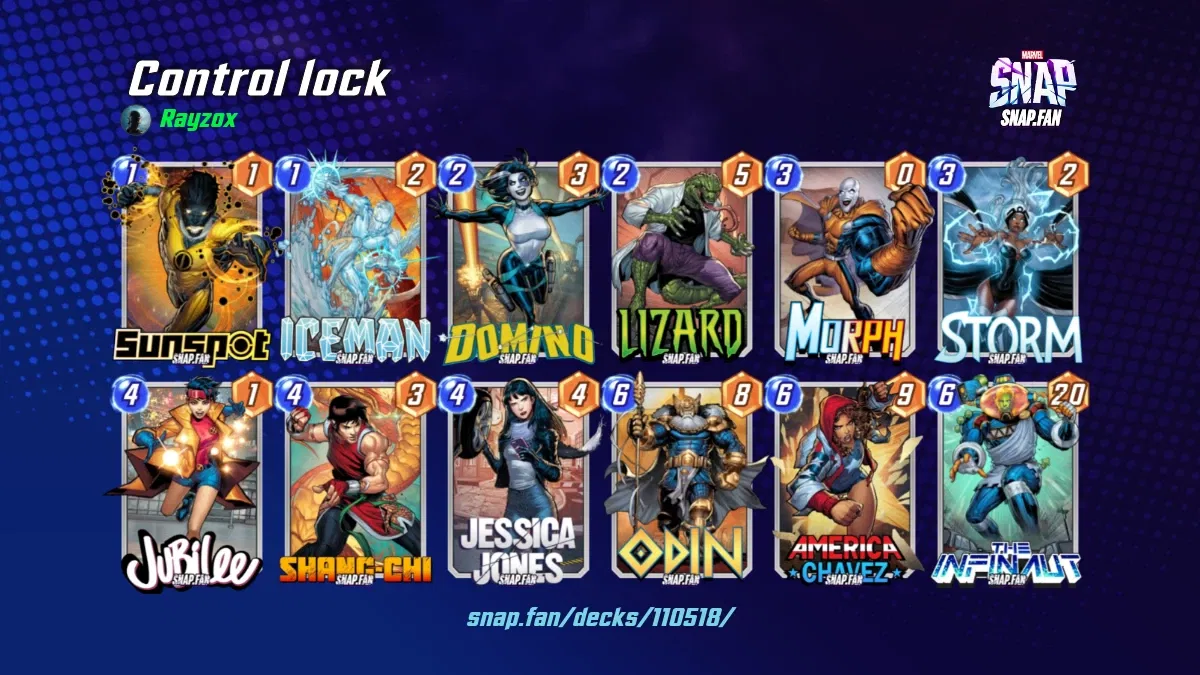 Control lock by Rayzox - Marvel Snap Decks - snap.fan