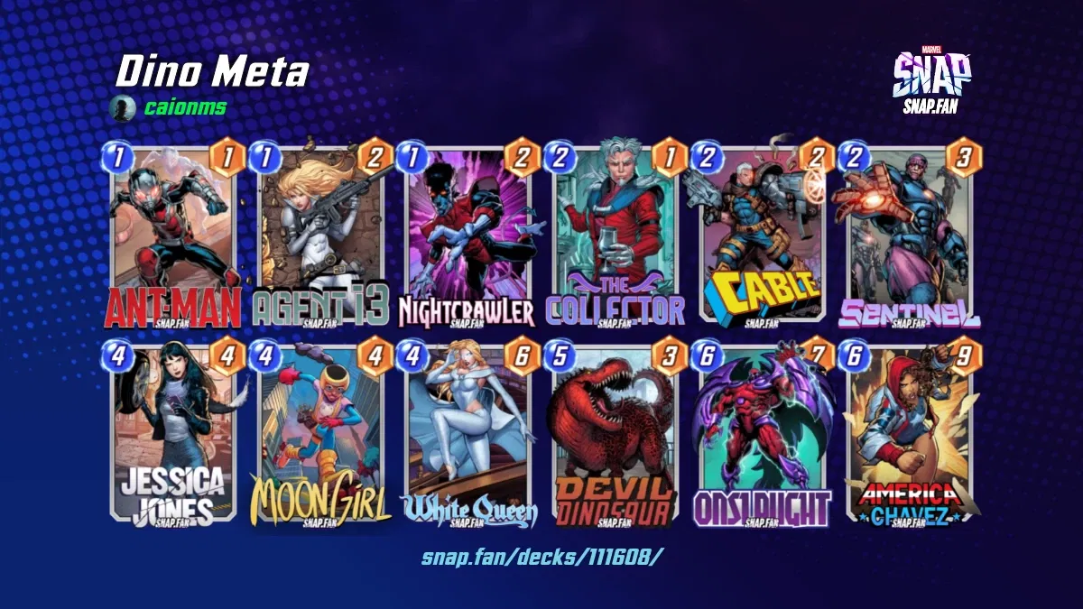 Dino Meta by caionms - Marvel Snap Decks - snap.fan
