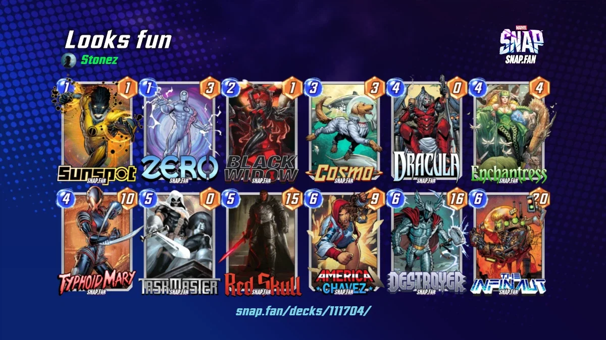 Looks fun by Stonez - Marvel Snap Decks - snap.fan