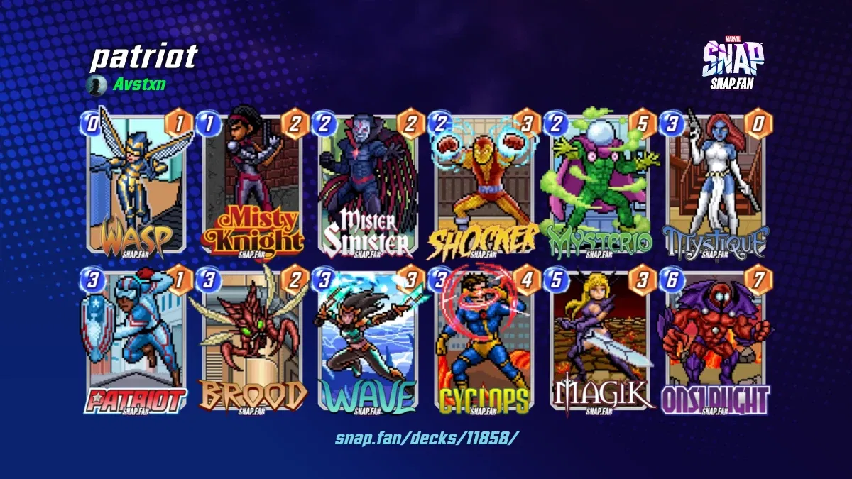 patriot by Avstxn - Marvel Snap Decks - snap.fan