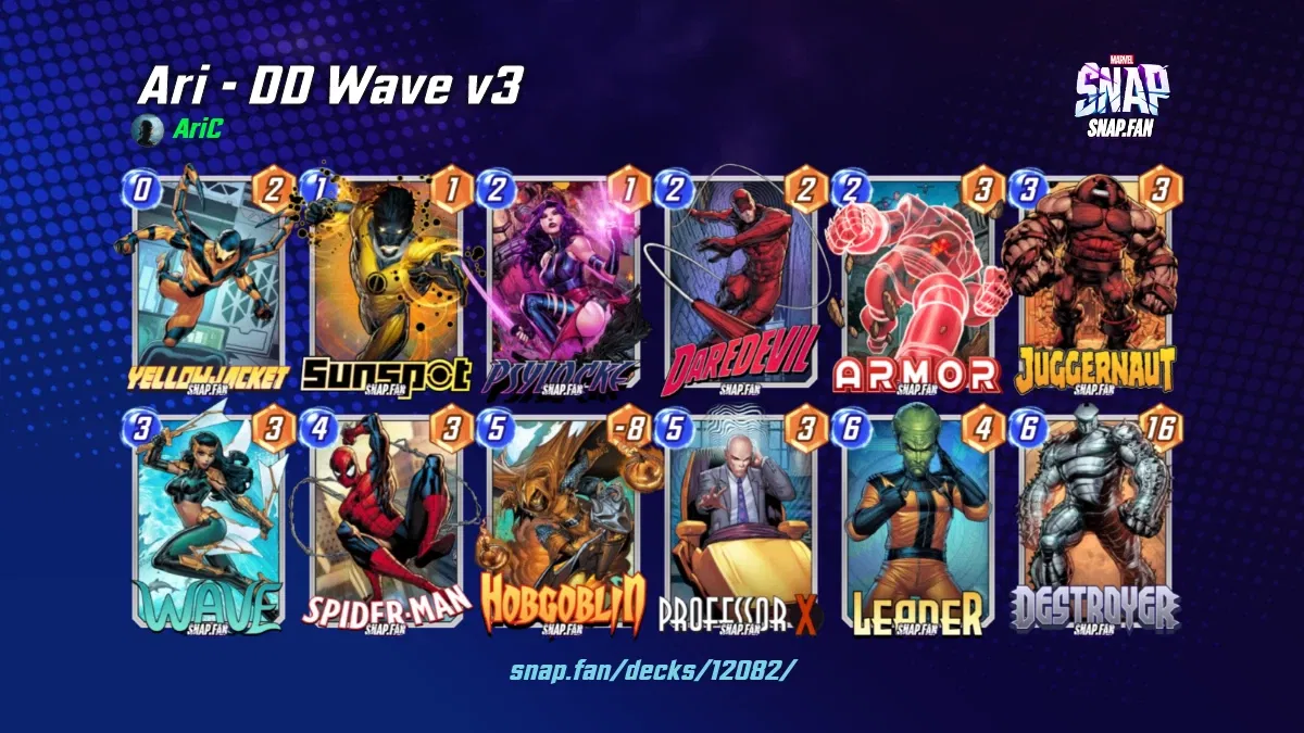 Ari - DD Wave v3 by AriC - Marvel Snap Decks - snap.fan