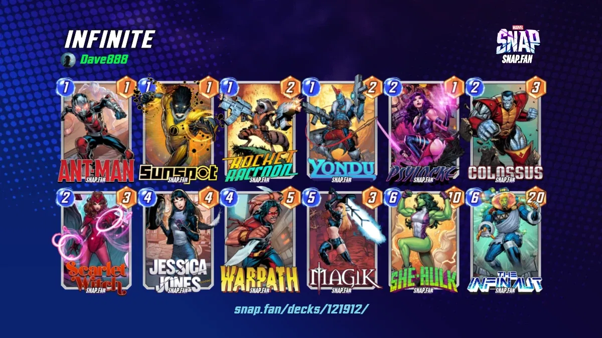 INFINITE by Dave888 - Marvel Snap Decks - snap.fan