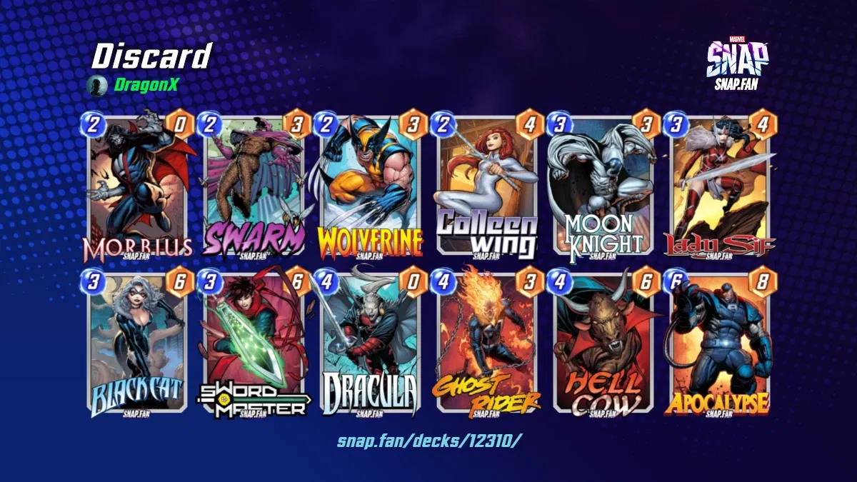 Discard by DragonX - Marvel Snap Decks - snap.fan