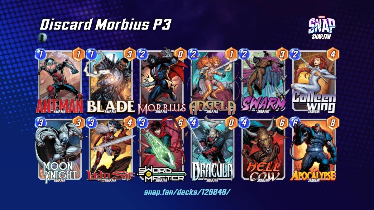 Discard Morbius P3 by None - Marvel Snap Decks - snap.fan