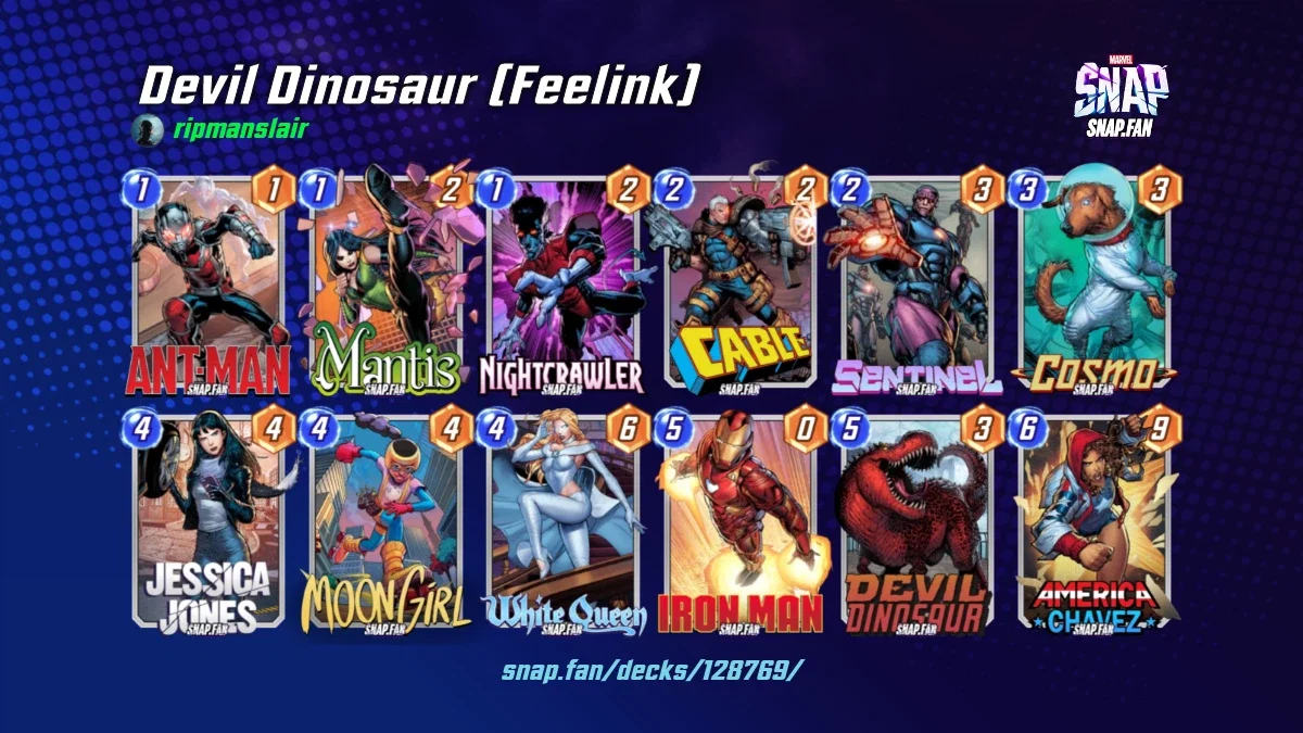 Devil Dinosaur (Feelink) by ripmanslair - Marvel Snap Decks - snap.fan