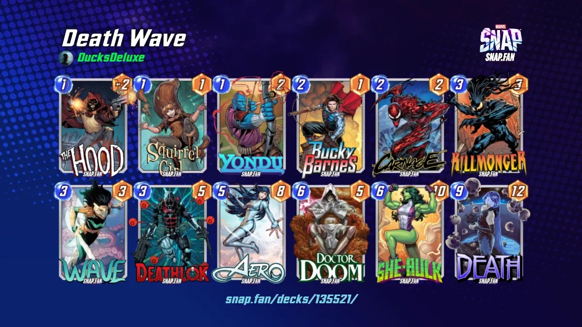 Death Wave by DucksDeluxe - Marvel Snap Decks - snap.fan