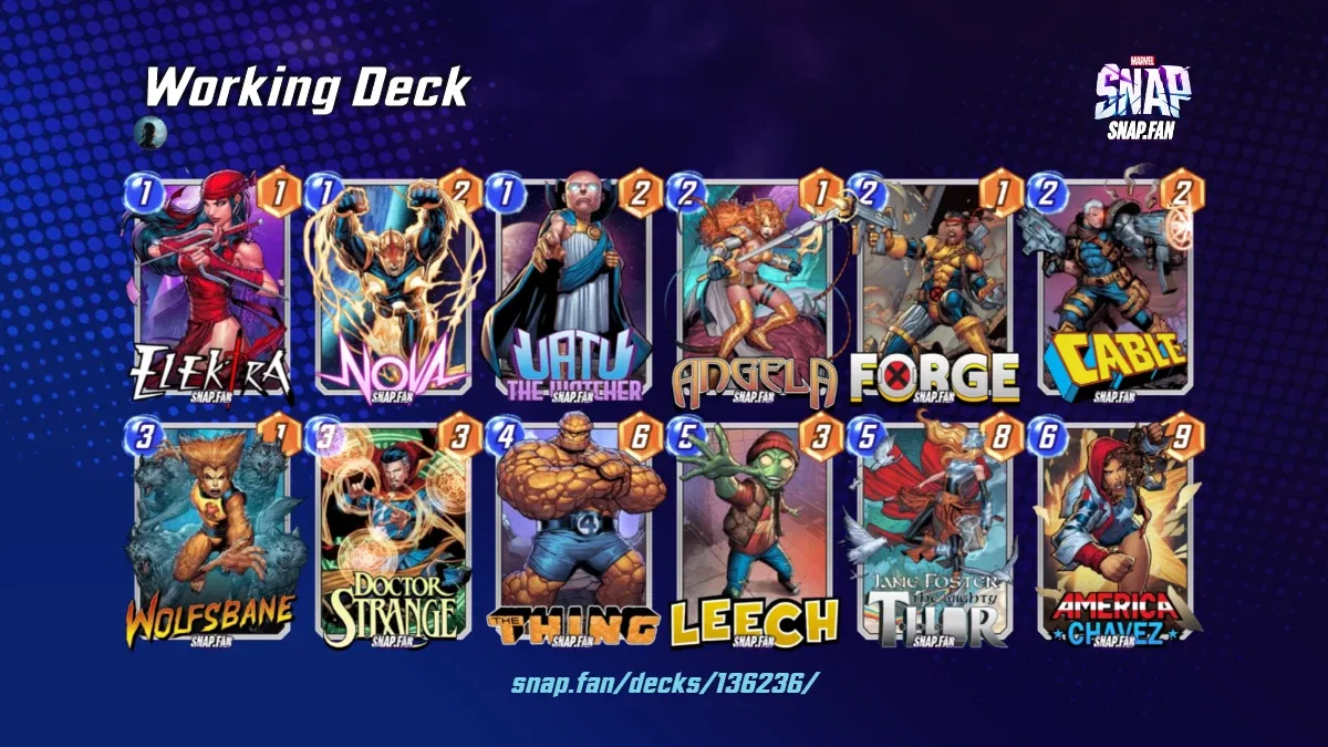 Working Deck by None - Marvel Snap Decks - snap.fan