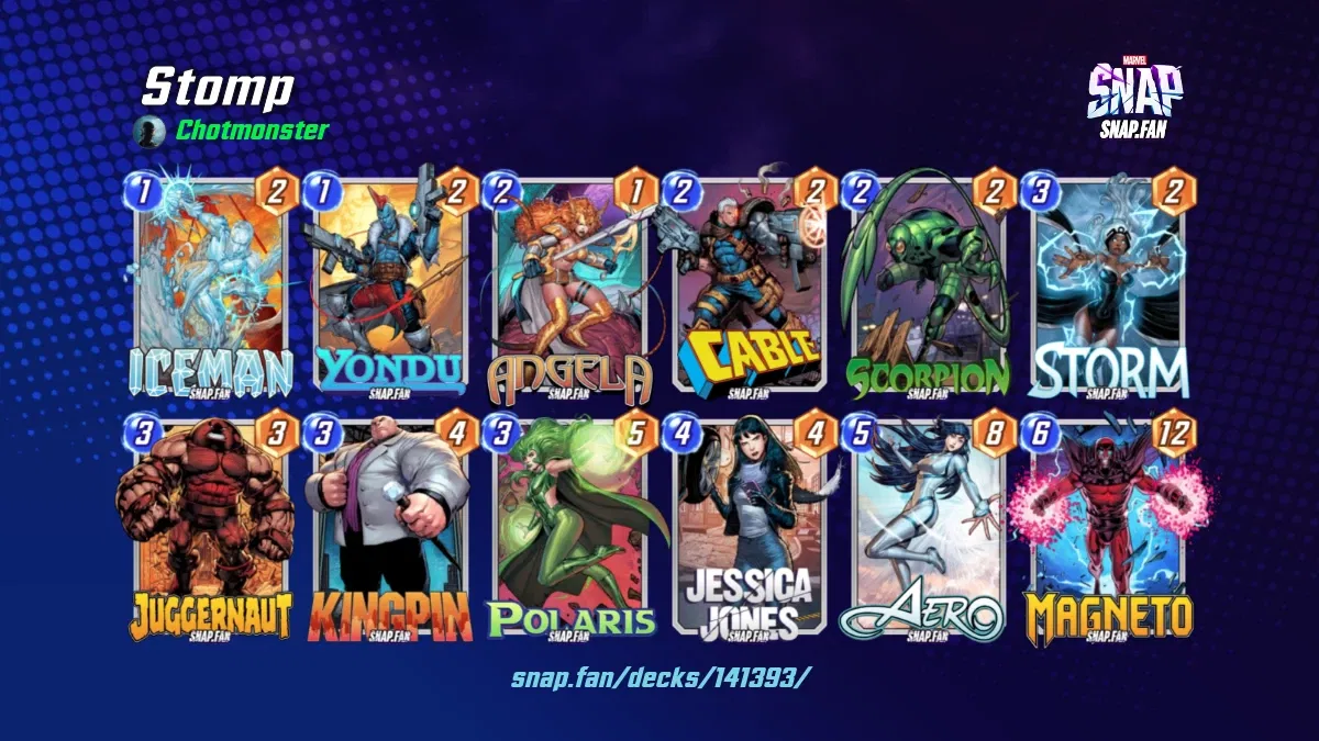 Stomp by Chotmonster - Marvel Snap Decks - snap.fan