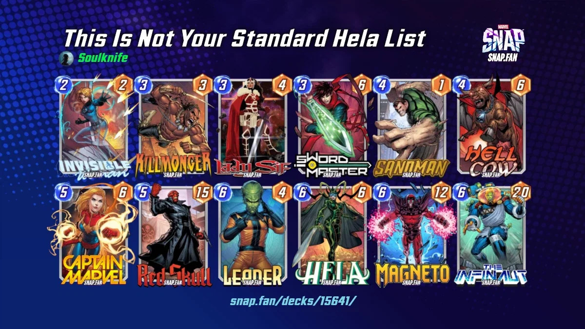 This Is Not Your Standard Hela List by Soulknife - Marvel Snap Decks ...