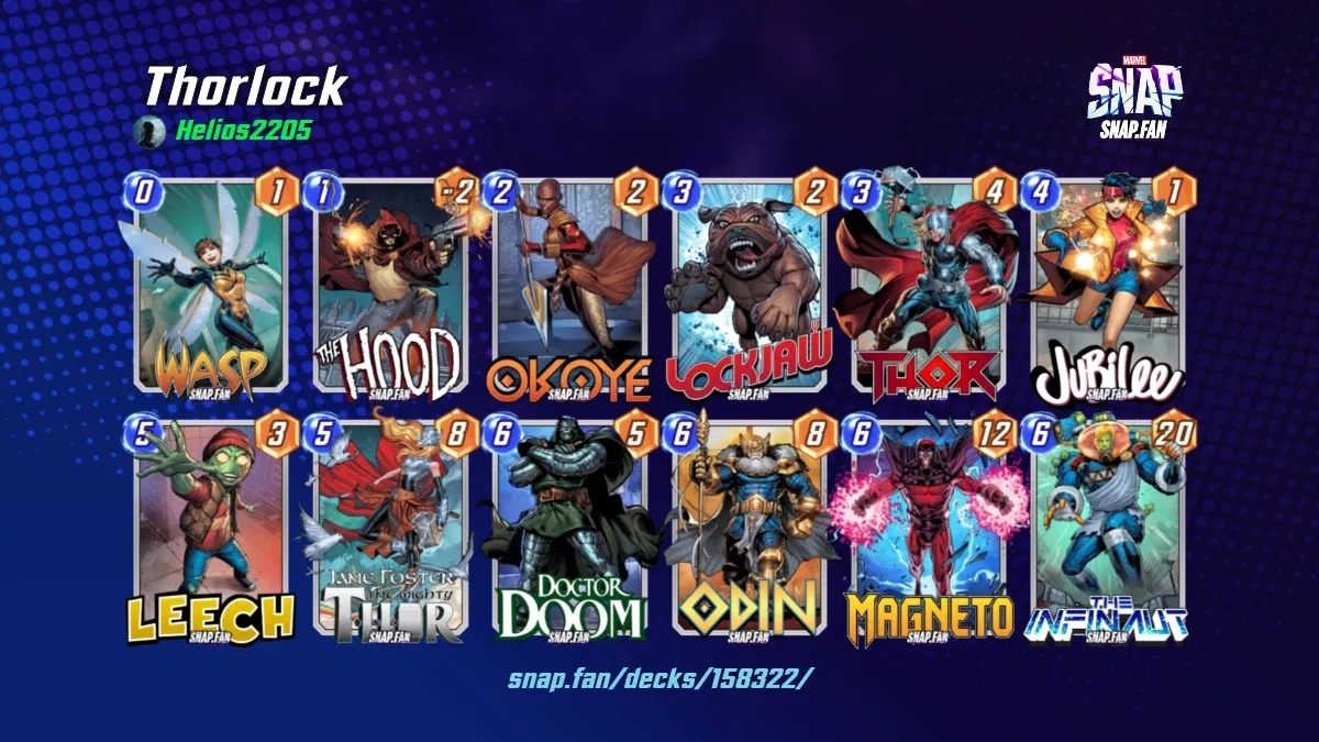 Thorlock by Helios2205 - Marvel Snap Decks - snap.fan