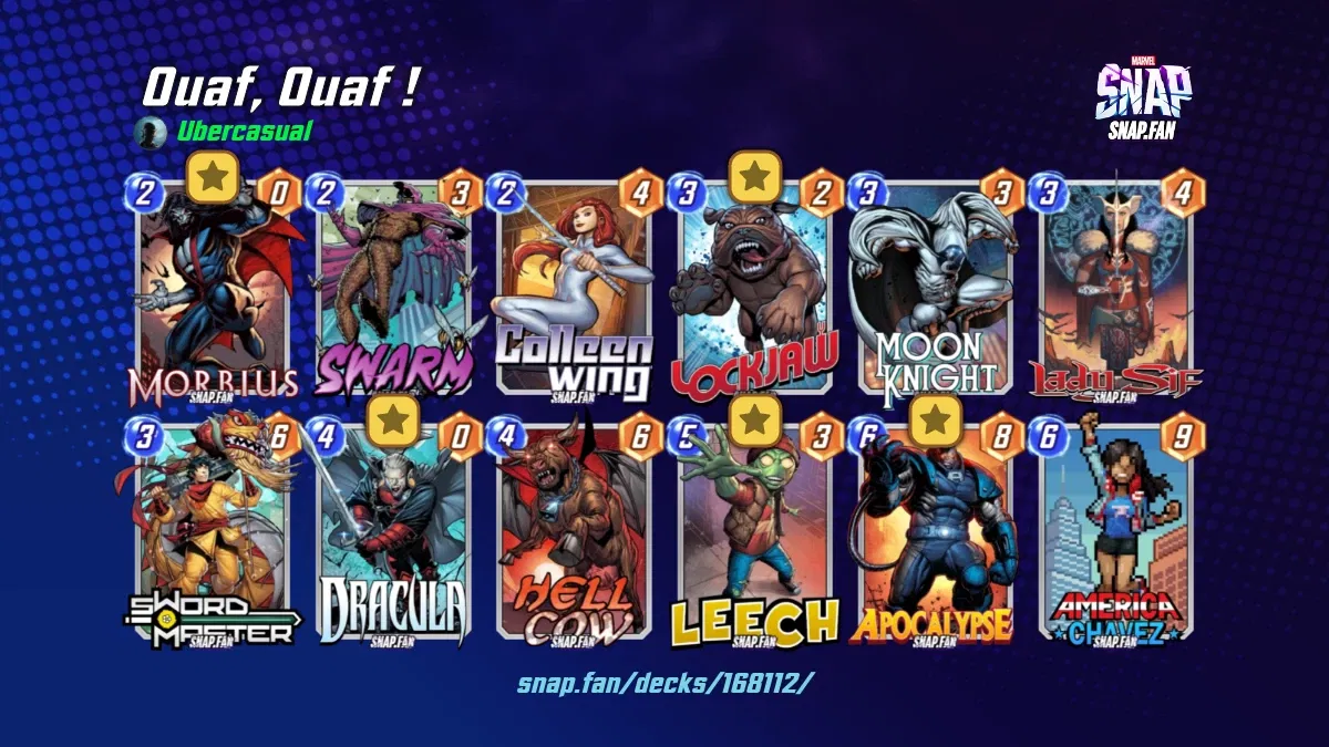 Ouaf, Ouaf ! by Ubercasual - Marvel Snap Decks - snap.fan