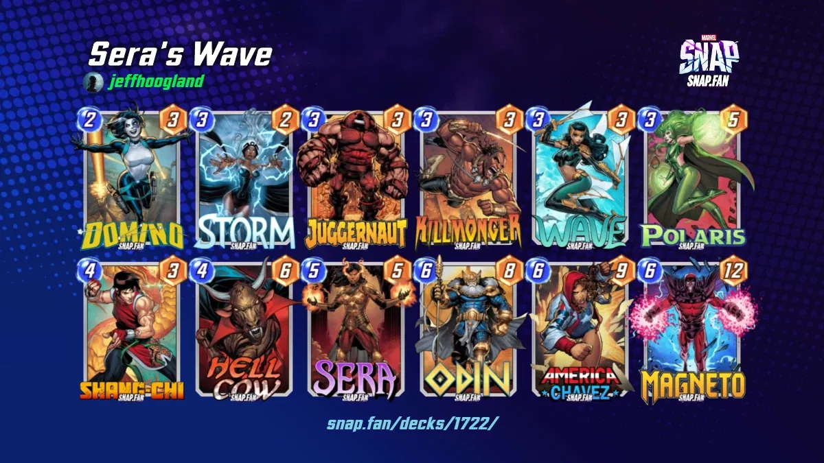 Sera's Wave by jeffhoogland - Marvel Snap Decks - snap.fan