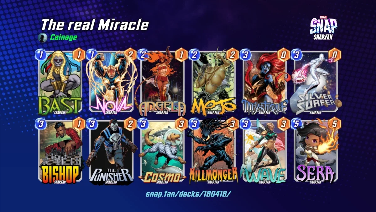 The real Miracle by Cainage - Marvel Snap Decks - snap.fan
