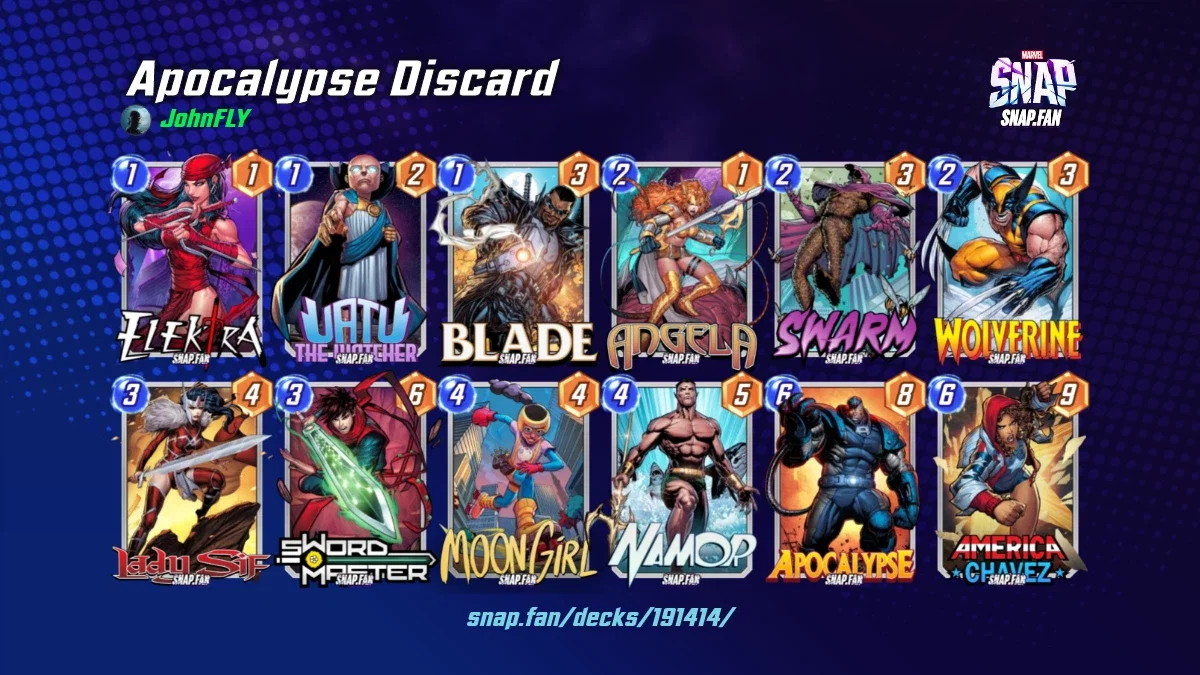 Apocalypse Discard by JohnFLY - Marvel Snap Decks - snap.fan