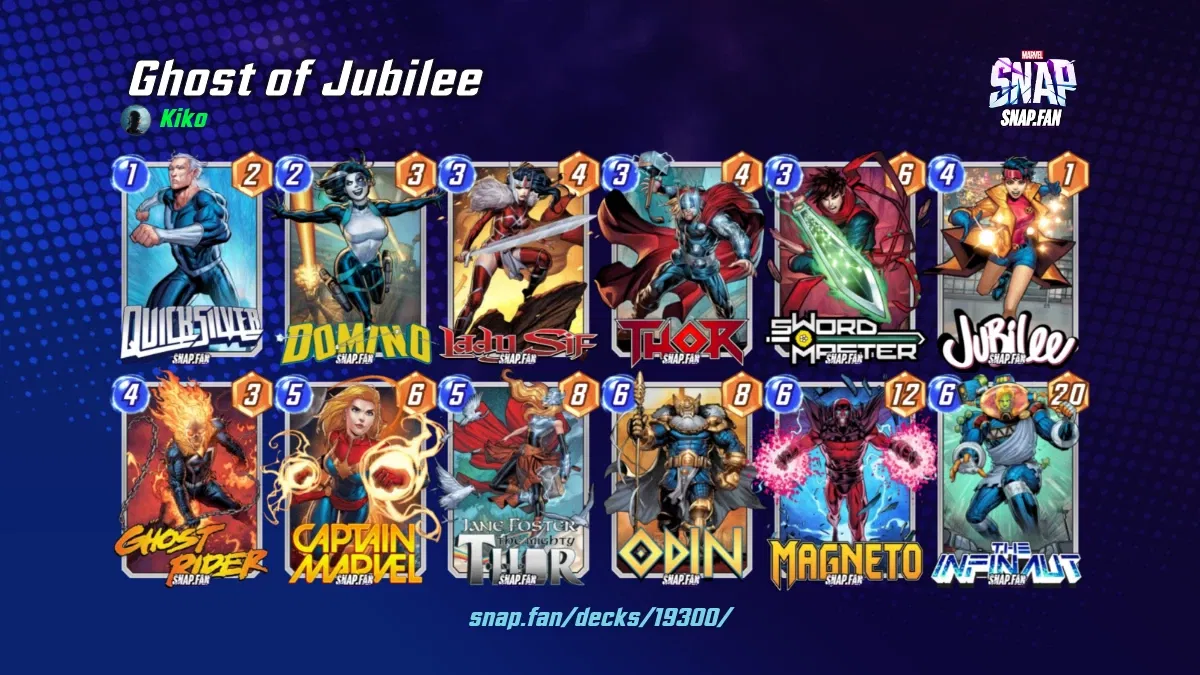 Ghost of Jubilee by Kiko - Marvel Snap Decks - snap.fan