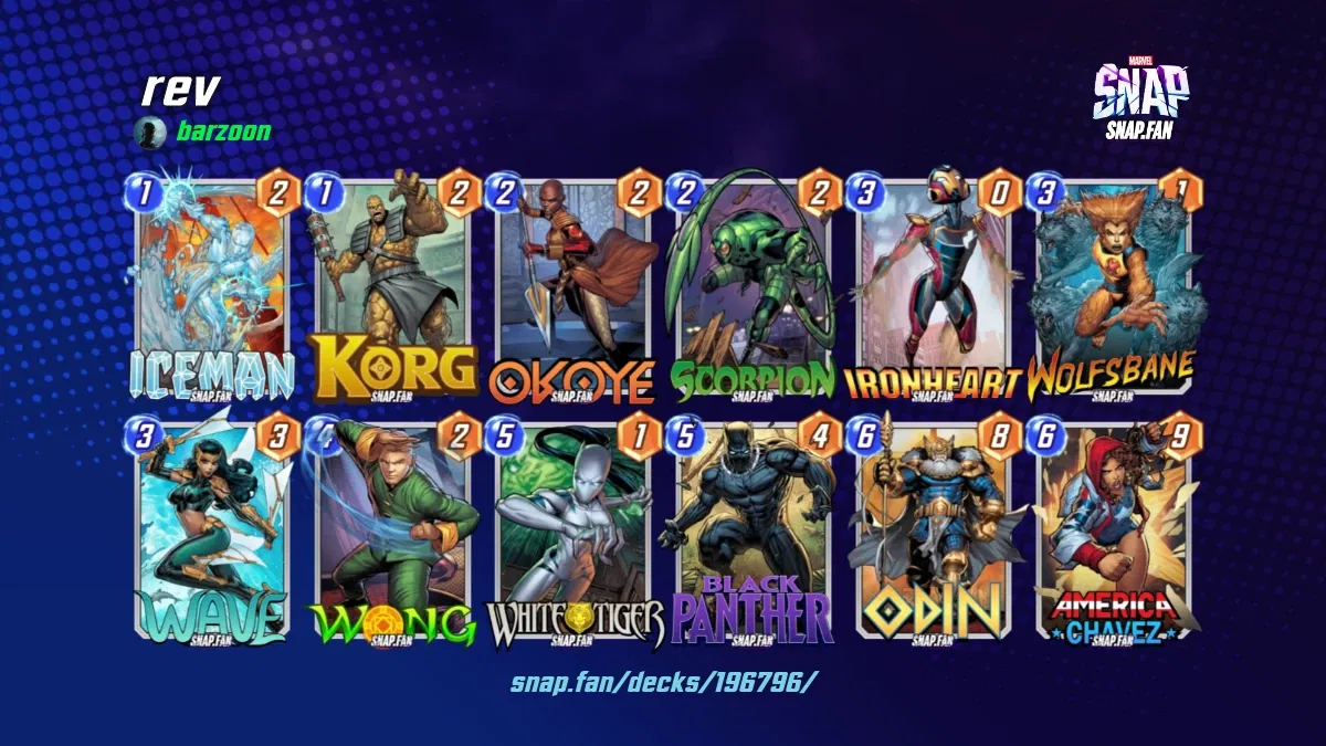 rev by barzoon - Marvel Snap Decks - snap.fan
