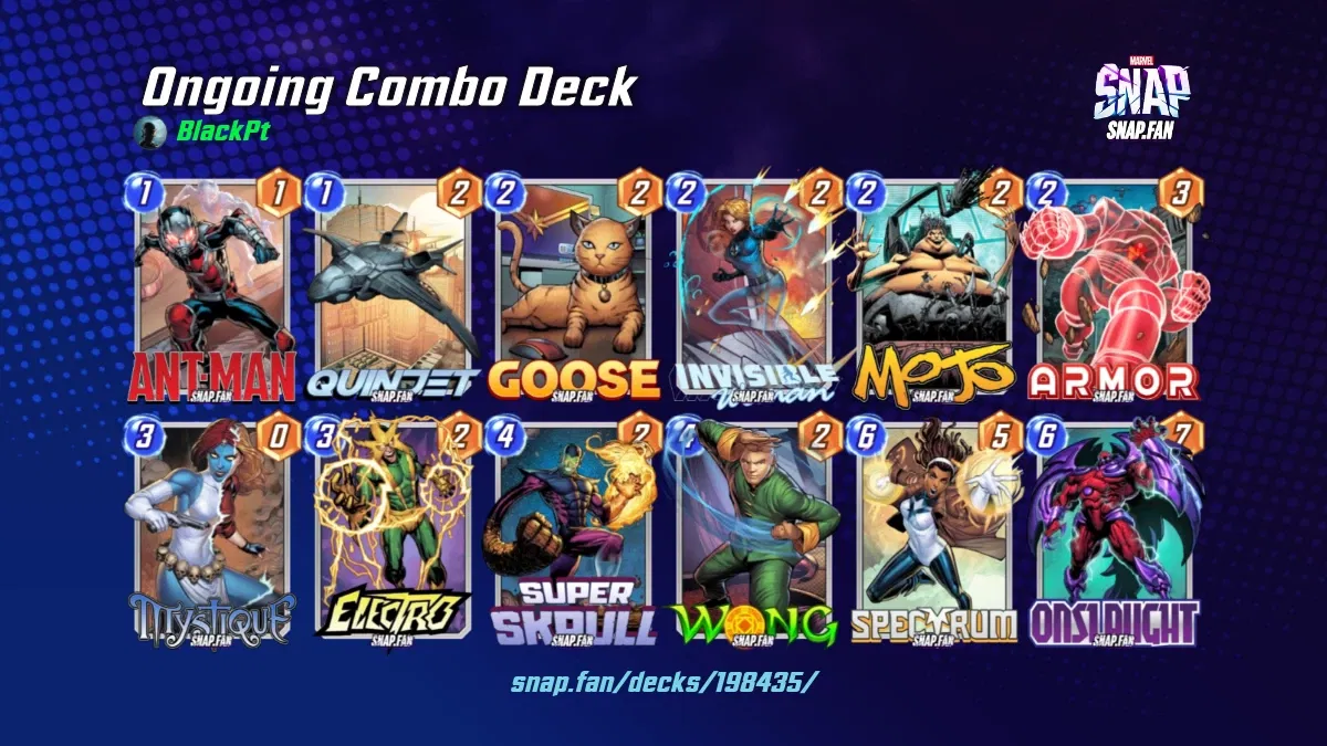 Ongoing Combo Deck by BlackPt - Marvel Snap Decks - snap.fan