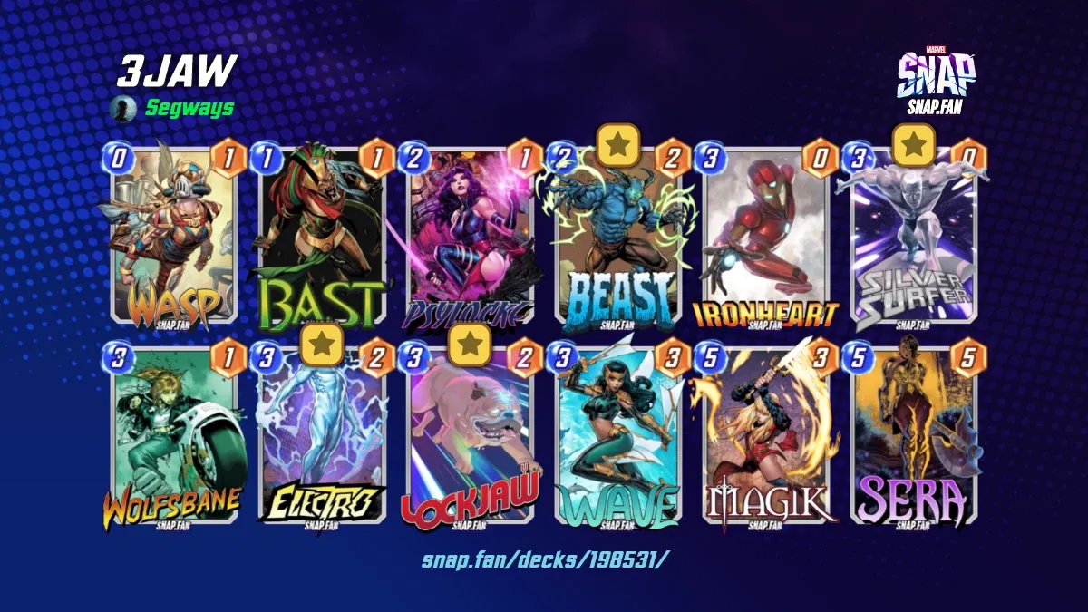 3JAW by Segways - Marvel Snap Decks - snap.fan