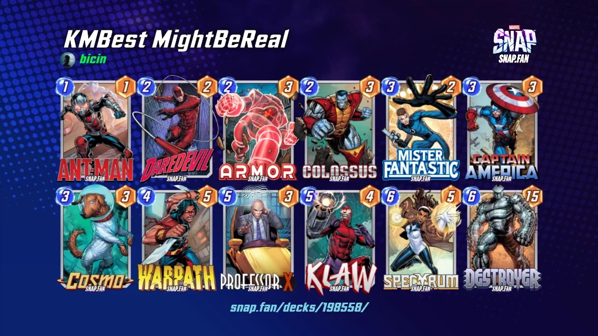 KMBest MightBeReal by bicin - Marvel Snap Decks - snap.fan