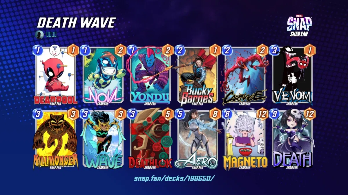 DEATH WAVE by 왕의저주 - Marvel Snap Decks - snap.fan