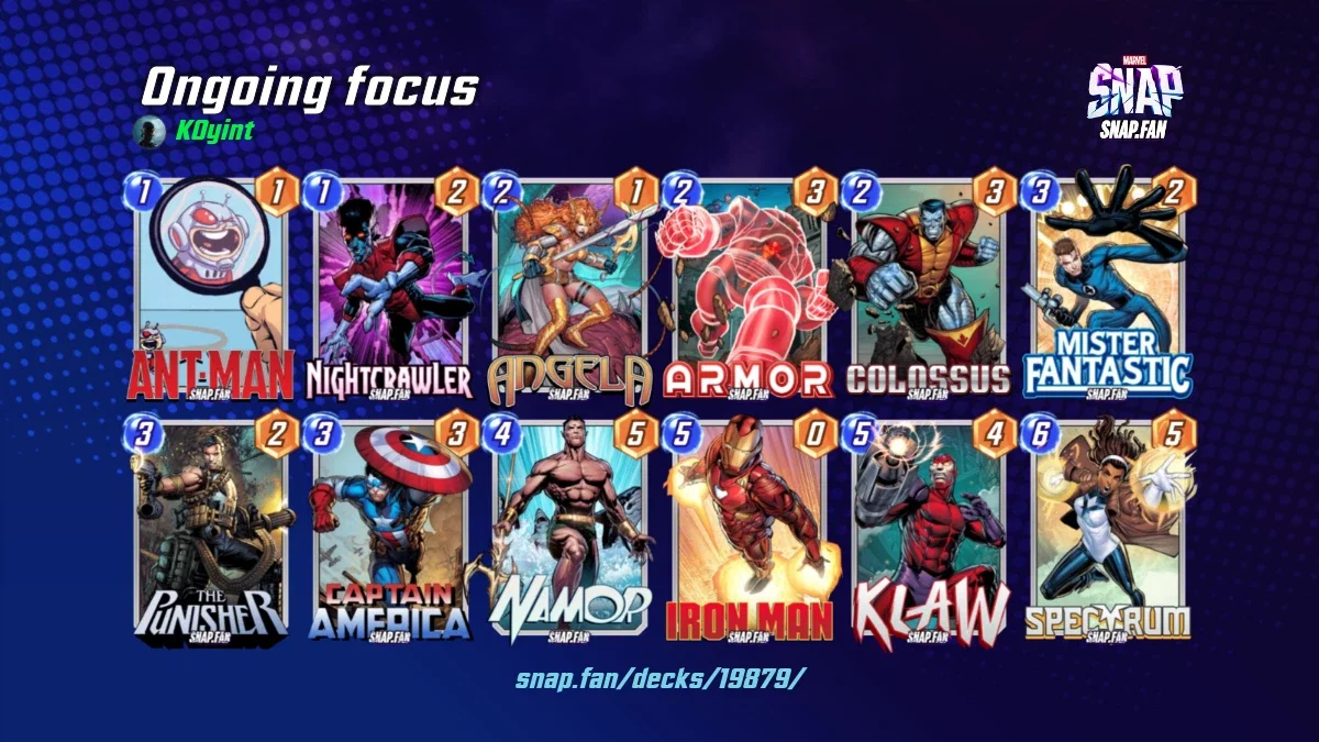 Ongoing focus by KOyint - Marvel Snap Decks - snap.fan