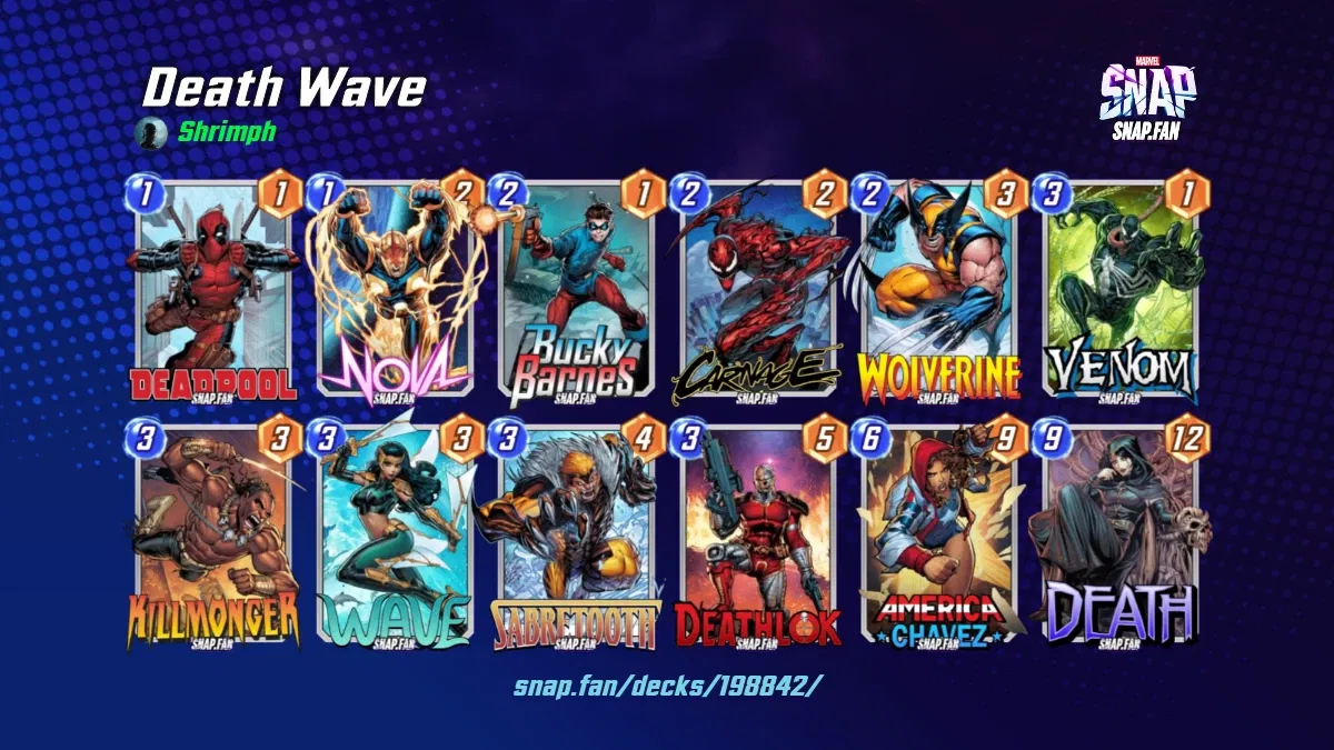 Death Wave by Shrimph - Marvel Snap Decks - snap.fan