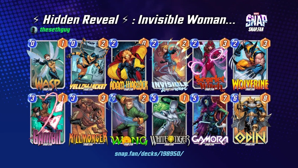 ⚡ Hidden Reveal ⚡ : Invisible Woman - Wong - Gambit - Odin by ...