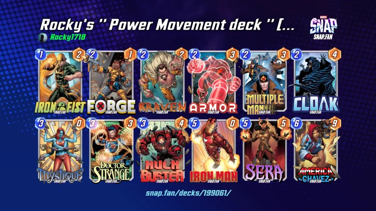 Rocky's '' Power Movement deck '' [Sera move miracle version 2.0 by ...