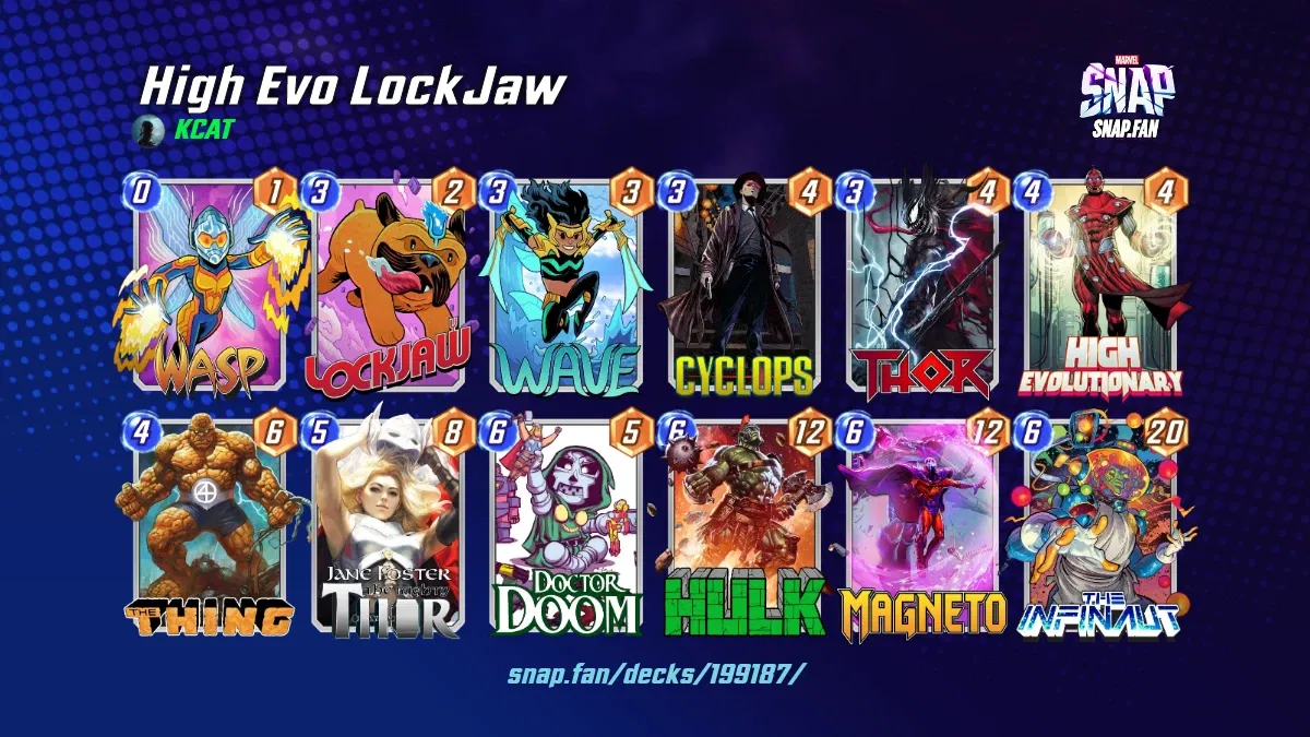 High Evo LockJaw by KCAT - Marvel Snap Decks - snap.fan