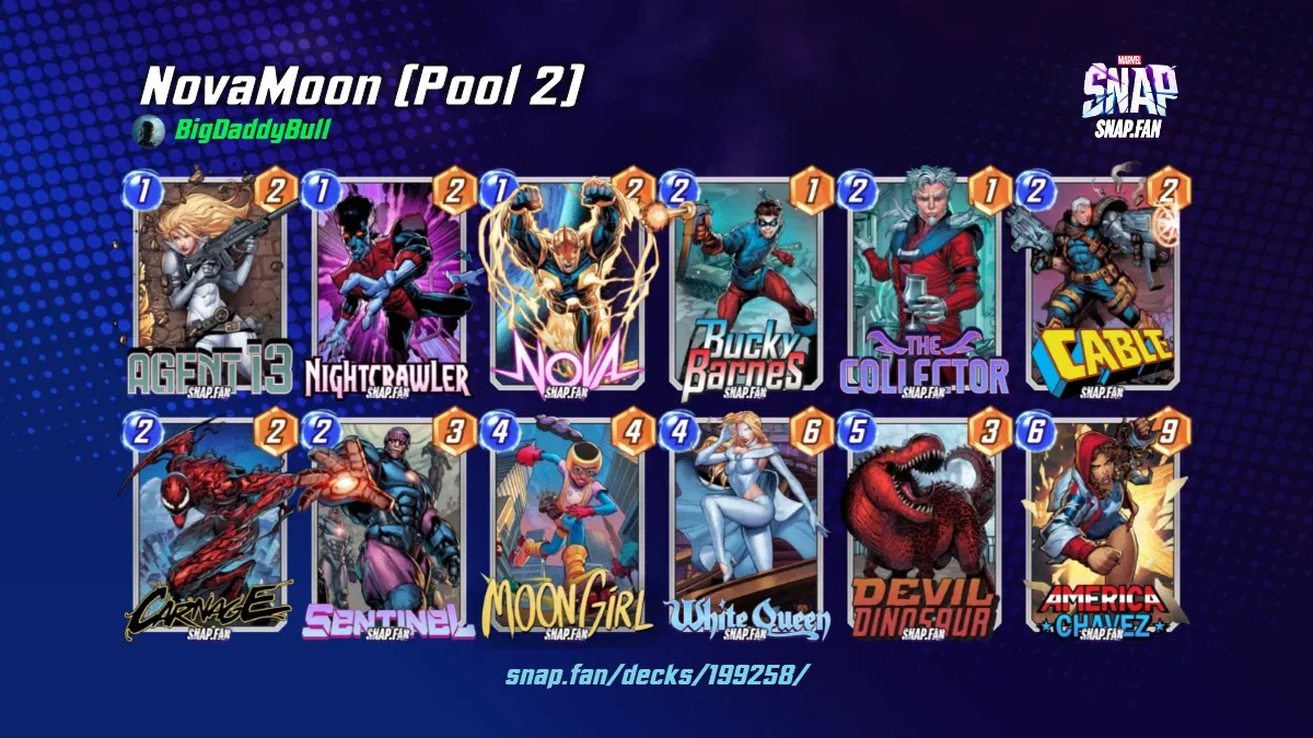 NovaMoon (Pool 2) by BigDaddyBull - Marvel Snap Decks - snap.fan