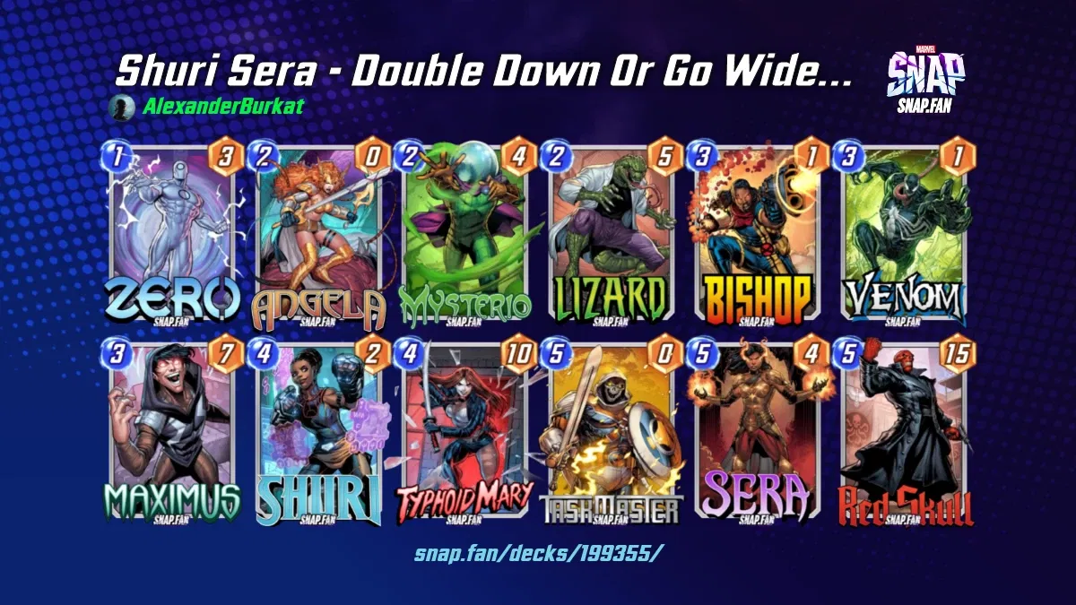 Shuri Sera - Double Down Or Go Wide - Marvel Snap Series 5 Gamep by AlexanderBurkat - Marvel ...