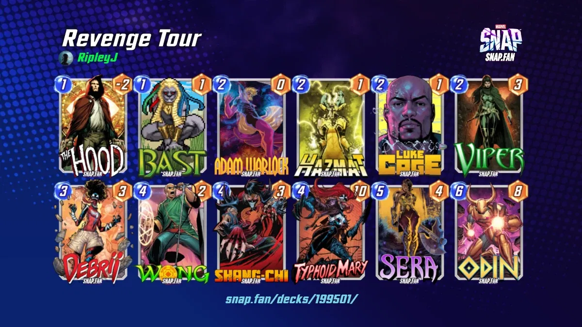 Revenge Tour by RipleyJ - Marvel Snap Decks - snap.fan