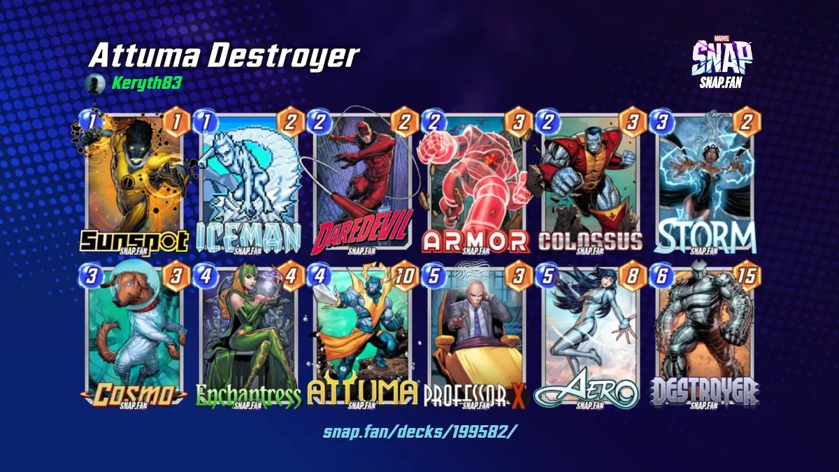 Attuma Destroyer by Keryth83 - Marvel Snap Decks - snap.fan