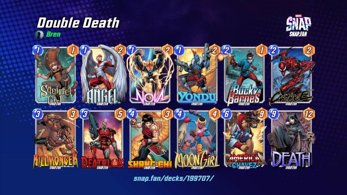 Double Death by Bren - Marvel Snap Decks - snap.fan