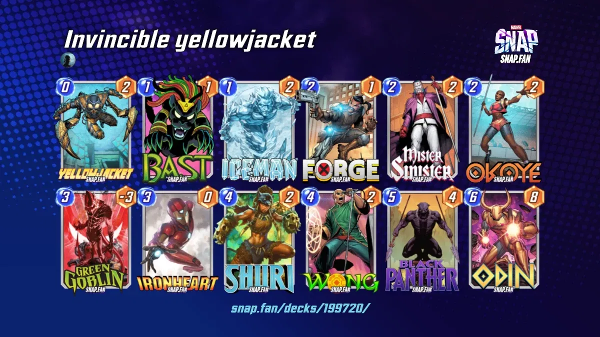 Invincible yellowjacket by None - Marvel Snap Decks - snap.fan