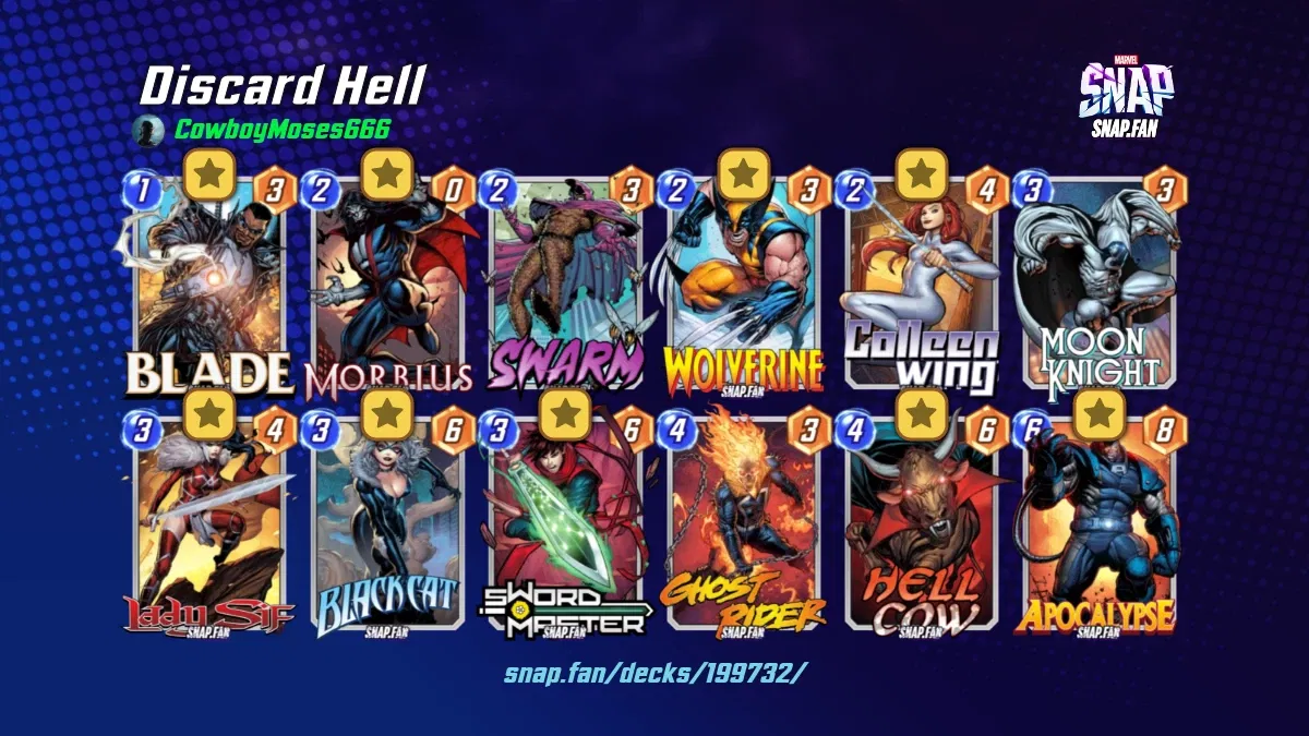 Discard Hell by CowboyMoses666 - Marvel Snap Decks - snap.fan