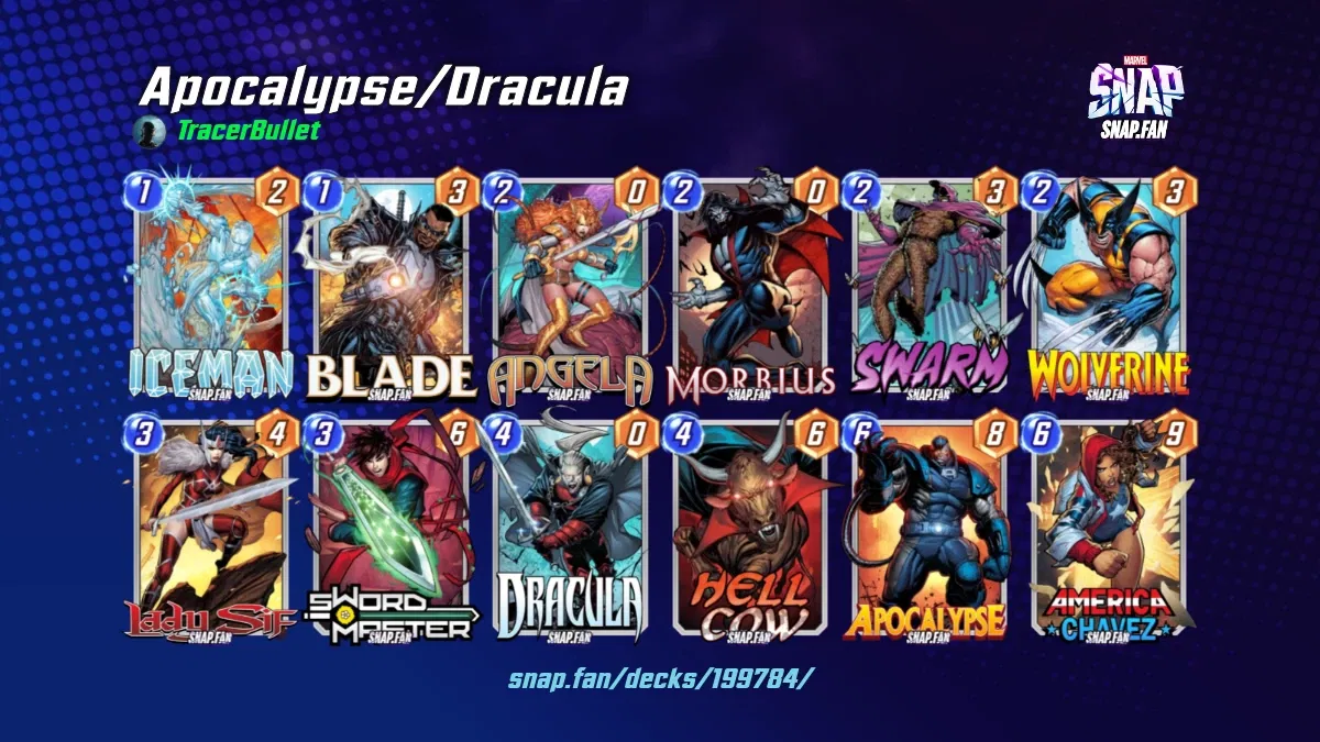 Apocalypse/Dracula by TracerBullet - Marvel Snap Decks - snap.fan
