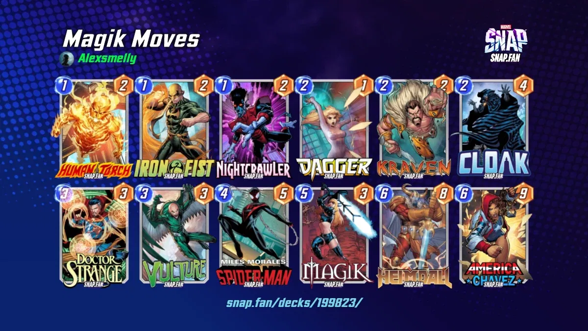 Magik Moves by Alexsmelly - Marvel Snap Decks - snap.fan