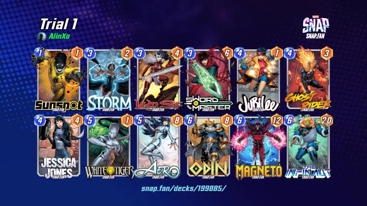Trial 1 by AlinXo - Marvel Snap Decks - snap.fan