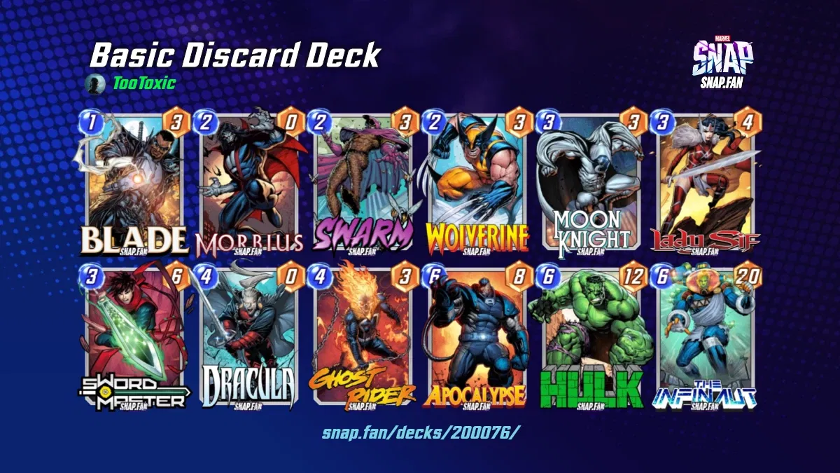 Basic Discard Deck by TooToxic - Marvel Snap Decks - snap.fan