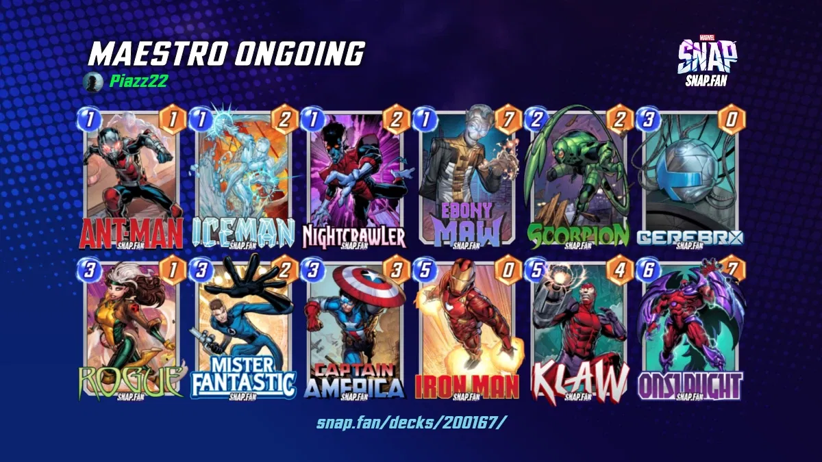 MAESTRO ONGOING by Piazz22 - Marvel Snap Decks - snap.fan