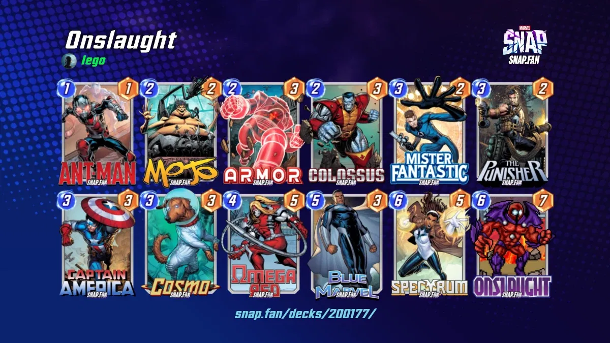 Onslaught by Iego - Marvel Snap Decks - snap.fan