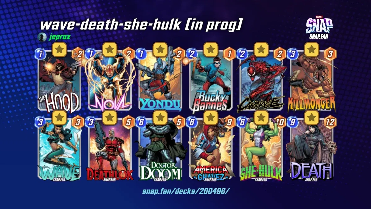 wave-death-she-hulk (in prog) by jeprox - Marvel Snap Decks - snap.fan