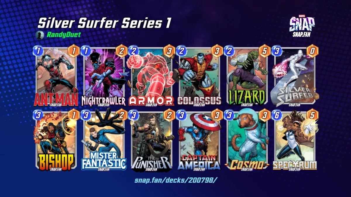 Silver Surfer Series 1 by RandyDuet - Marvel Snap Decks - snap.fan