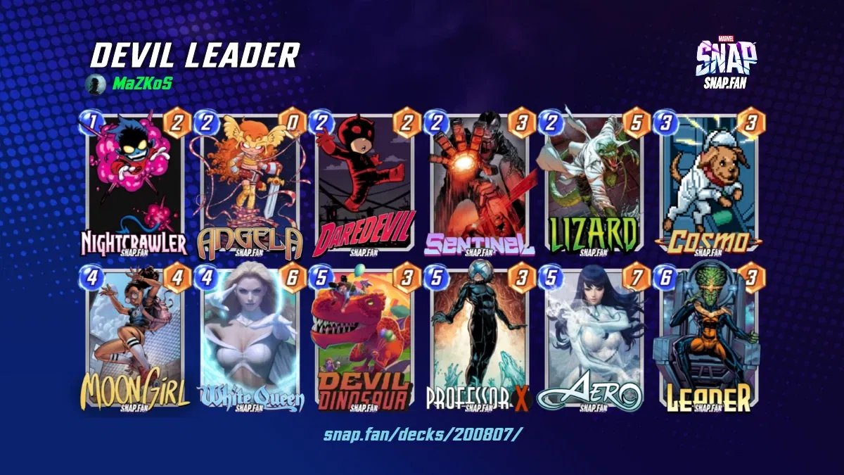 DEVIL LEADER by MaZKoS - Marvel Snap Decks - snap.fan