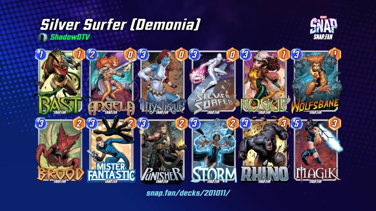 Silver Surfer (Demonia) by ShadowDTV - Marvel Snap Decks - snap.fan