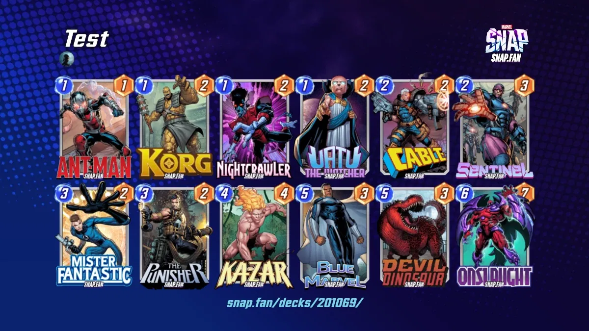 Test by None - Marvel Snap Decks - snap.fan